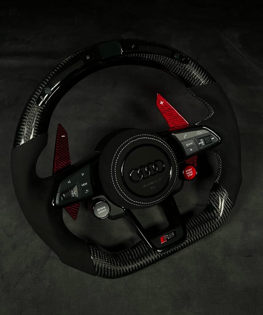 Audi R8 Style Carbon LED Steering wheel - RA Customs